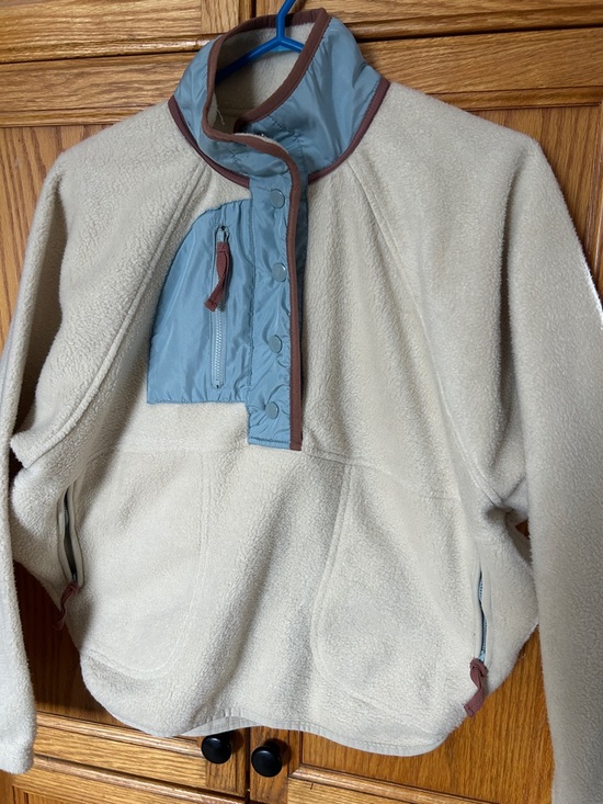 Thread & Supply | Sweaters | Thread Supply Cream Fleece Jacket With ...